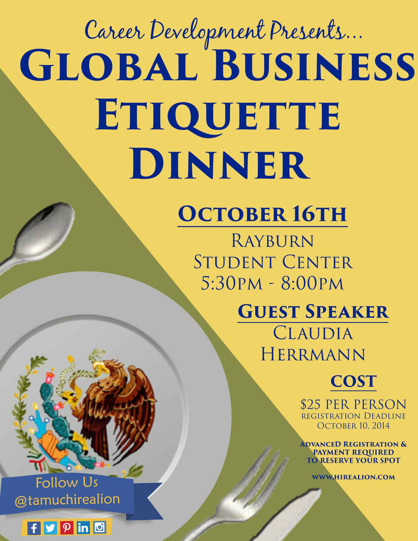 Save the Date: Global Business Etiquette | East Texas A&M University, ETAMU