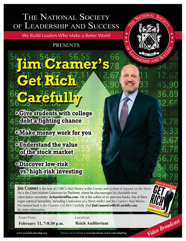 Jim Cramer of CNBCs Mad Money to Be Broadcast to University | East ...