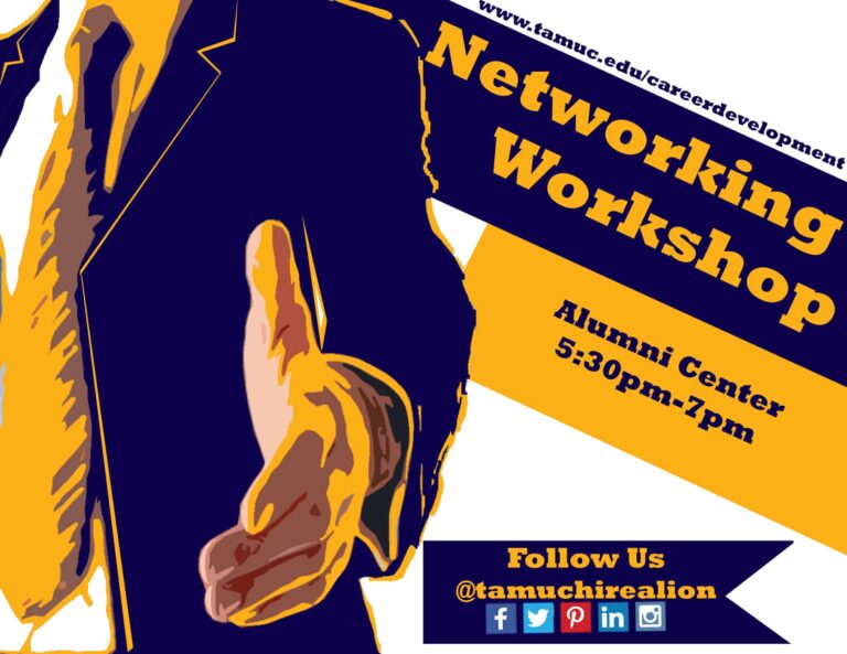 Save the Date: Networking Workshop | East Texas A&M University, ETAMU