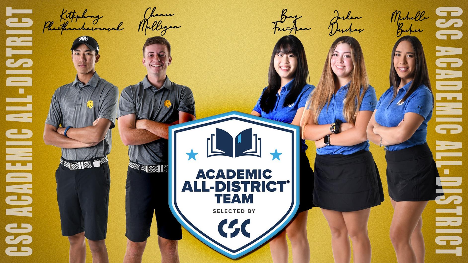 Five Golfers Named to CSC Academic All-District Teams | East Texas A&M ...